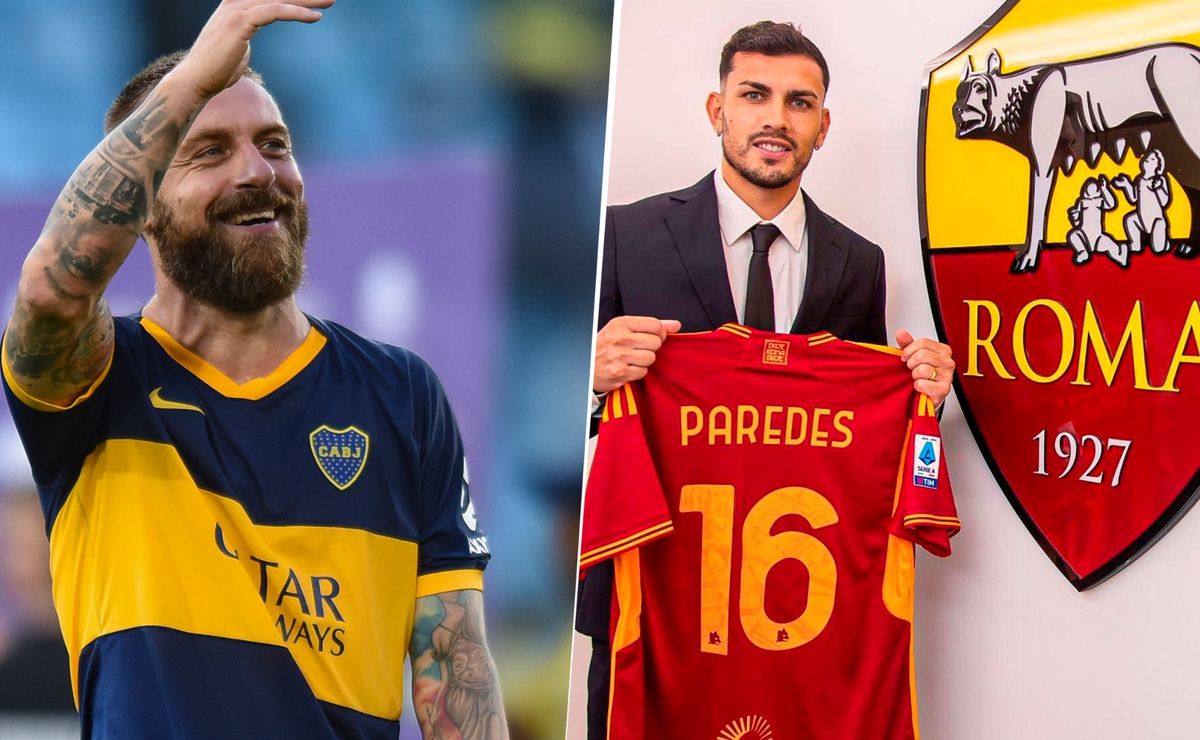 De Rossi le pidió a Paredes que use su camiseta en Roma y le dedicó un ...
