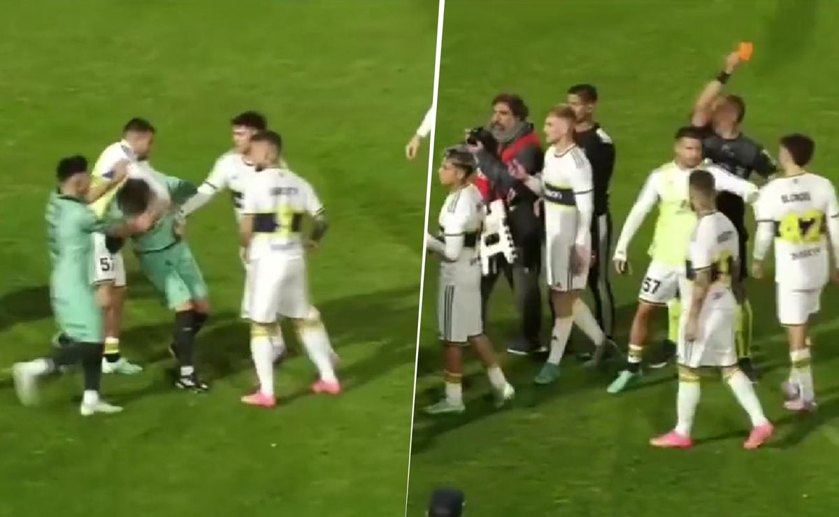 VIDEO | Nahuel Gallardo se burló y Benedetto le tiró un manotazo tras el Boca-Sarmiento ...